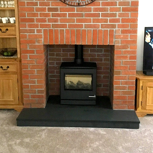 box-lipped-slate-hearth-t-shape - Slate Hearth